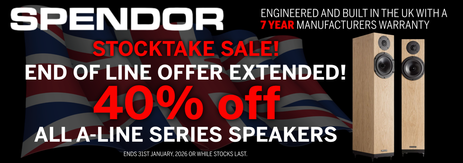 Spendor A line Run Out Sale – Carlton Audio Visual
